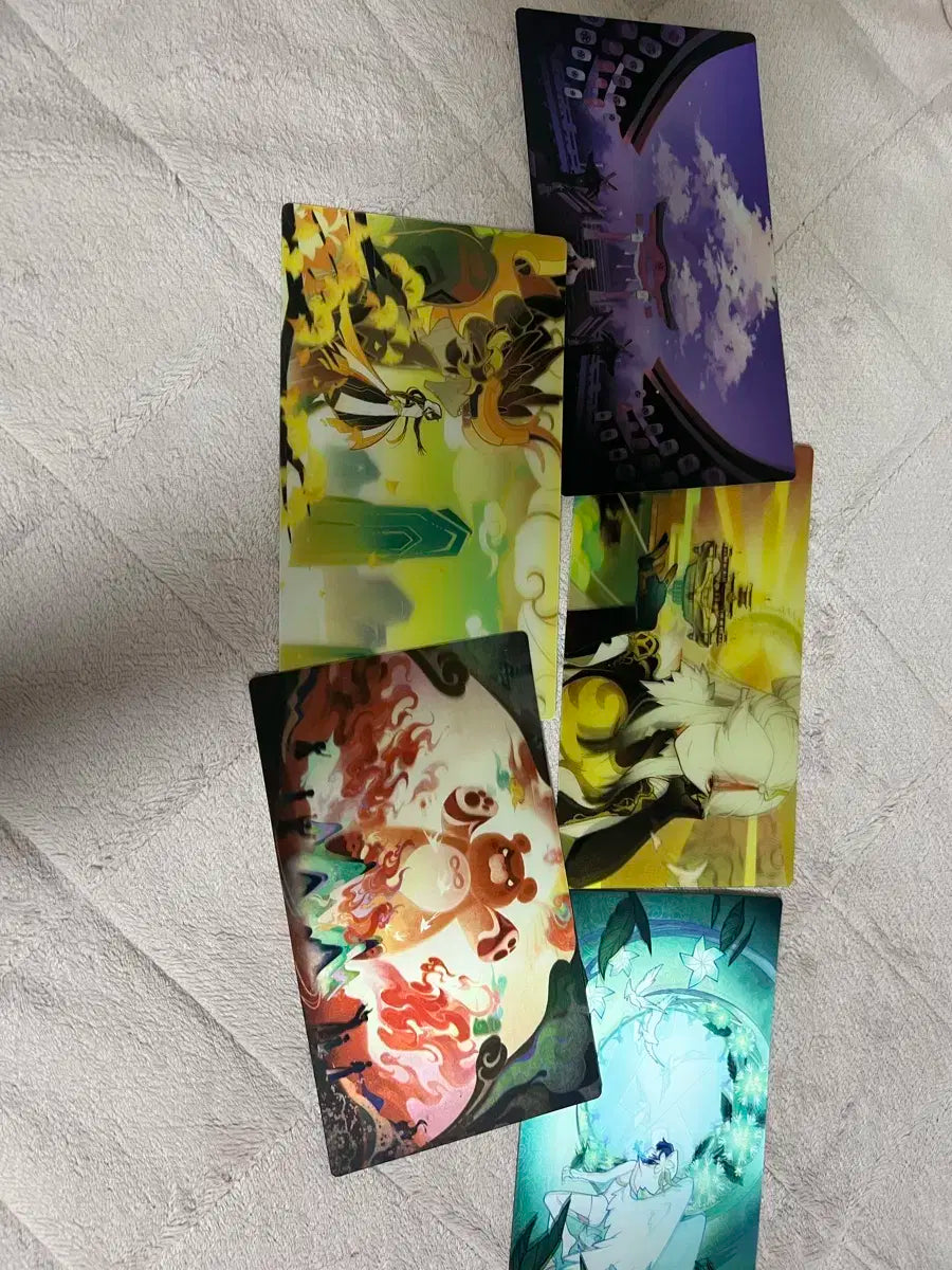 Hoyoverse Genshin Impact Hologram Illustration Card? Background Goods ...